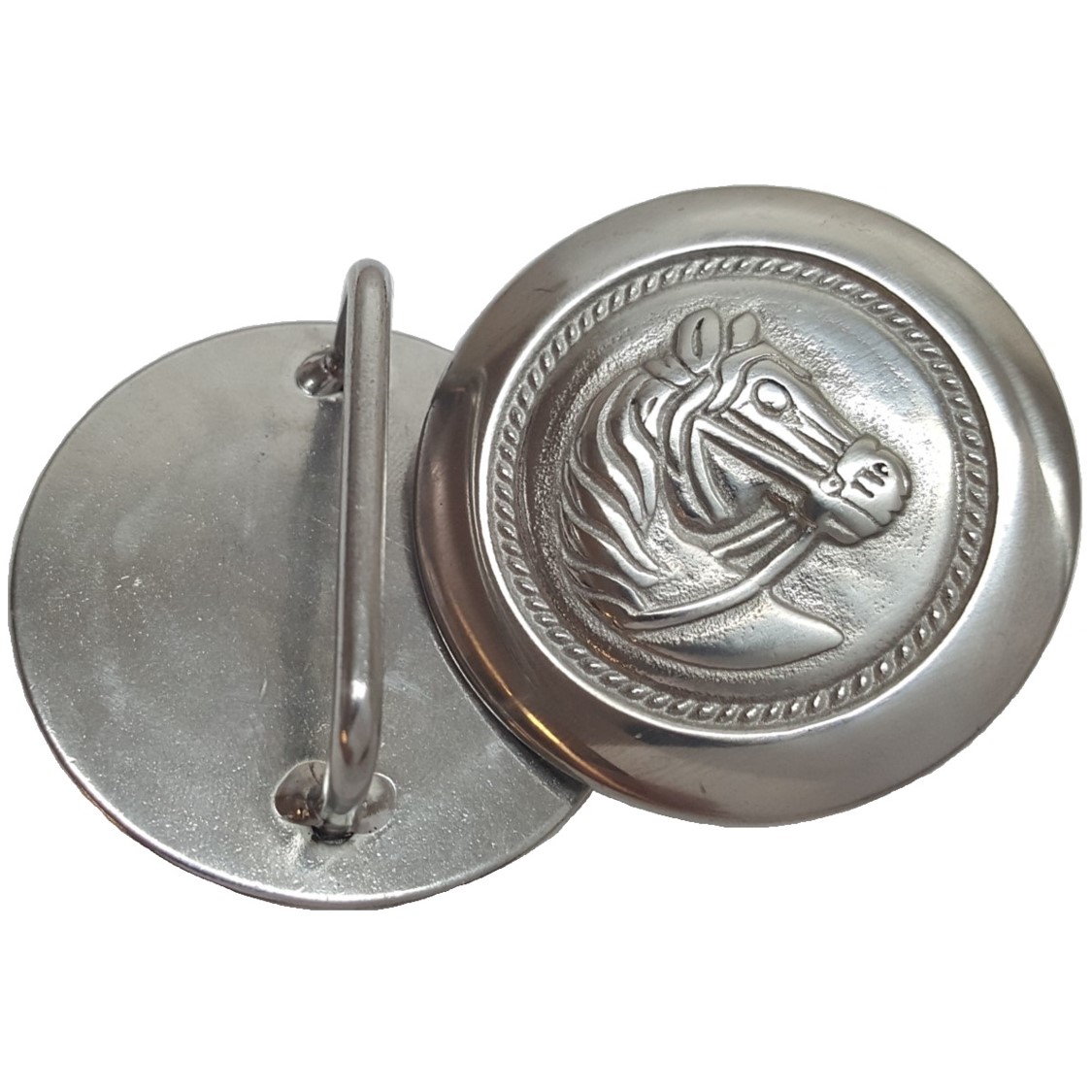 2 Pack 1 7 8 Large Horse Head Silver Loop Conchos тлж Hill Saddlery