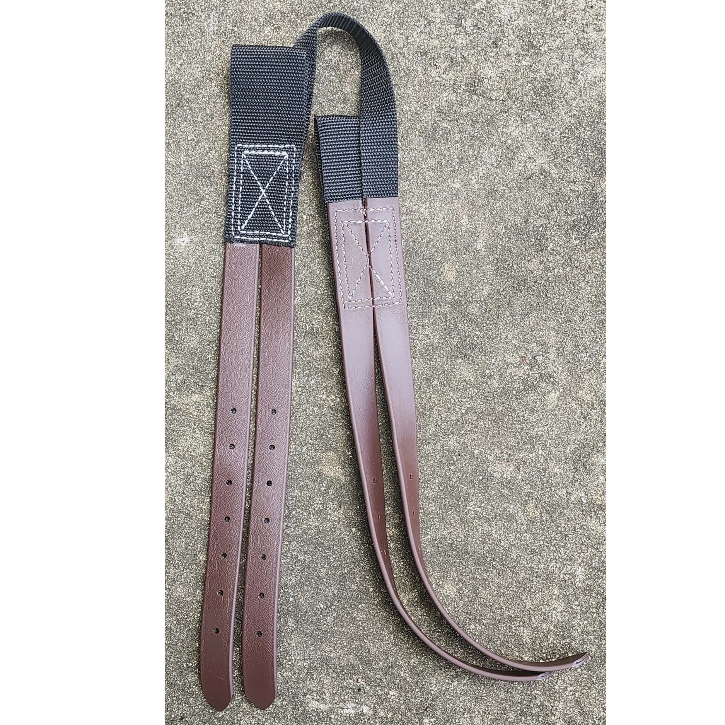 English Premium Brown Beta Biothane Billet Replacement Saddle Straps ...