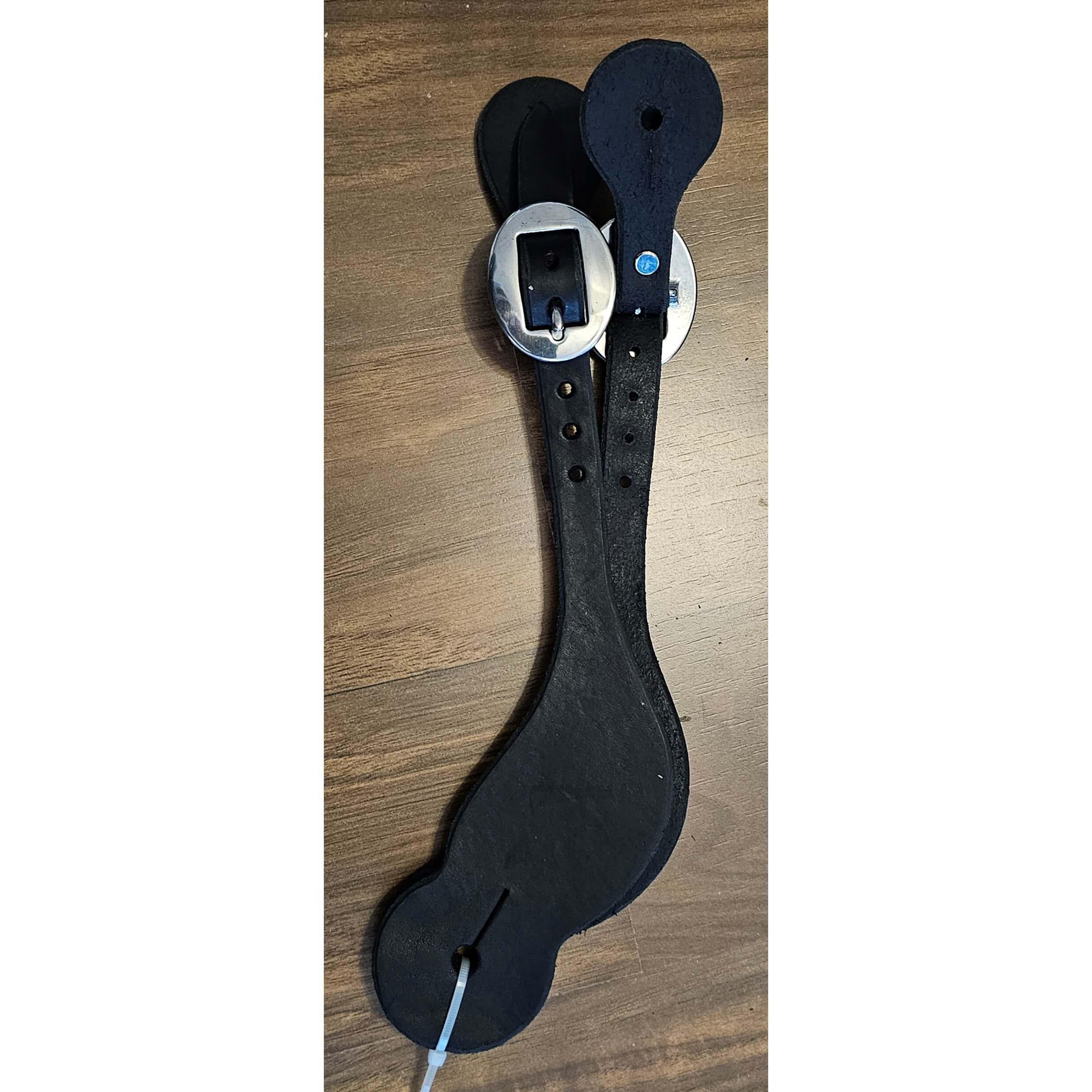 Men's Black Western Contour Spur Straps w/Stainless Steel Hardware ⋆ ...